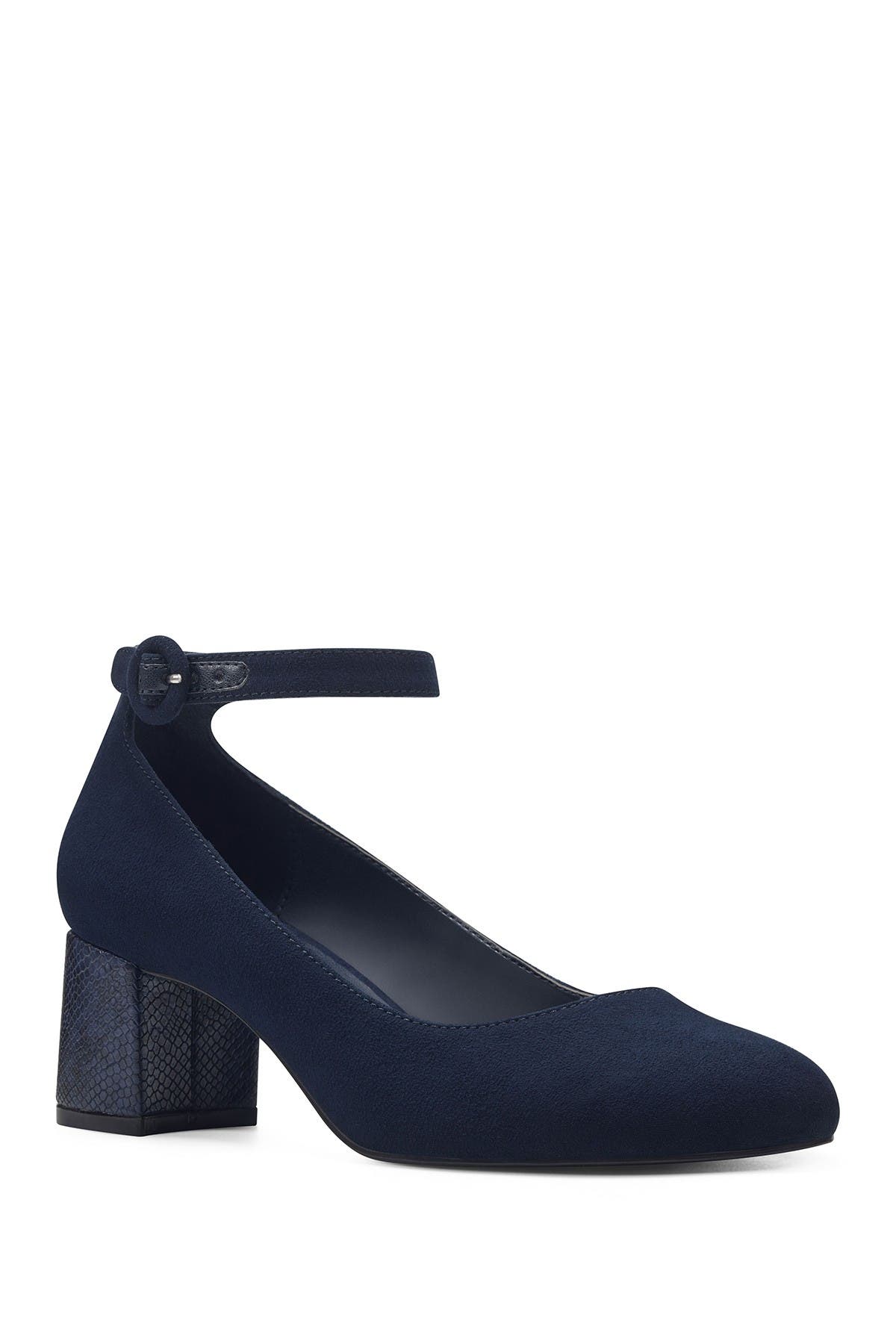 Bandolino Odear Embossed Snake Heel Ankle Strap Pump | Nordstromrack