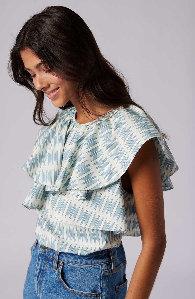 Joie Lennon Tiered Ruffle Cotton Top | Nordstromrack