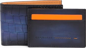 Magnanni Bifold Leather Wallet & Card Case Set | Nordstrom