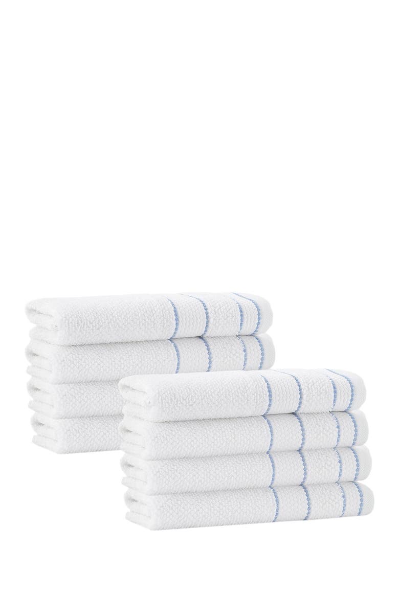 ENCHANTE HOME Monroe Turkish Cotton Hand Towel - White - Set of 8 ...