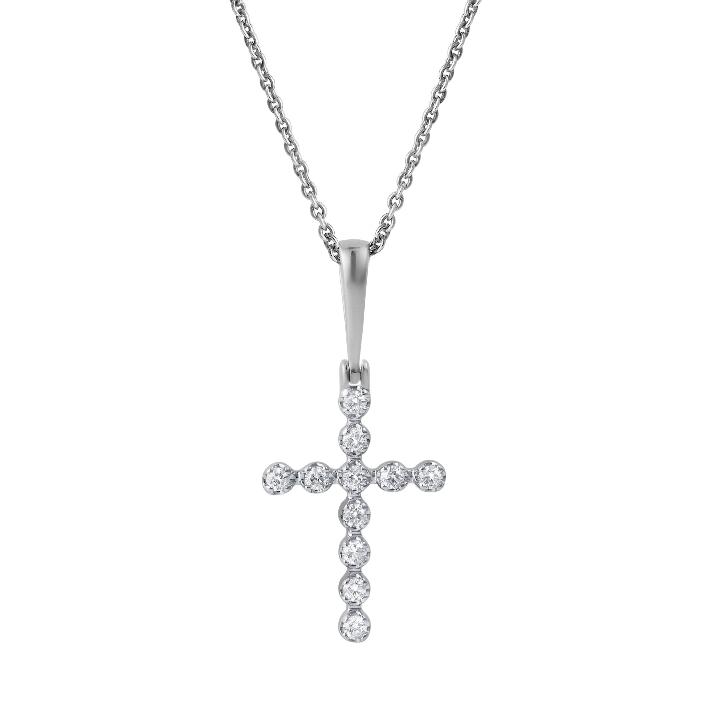LuvMyJewelry Auralisse Cross 14K Gold Diamond Pendant - 0.3 Ct | Nordstrom