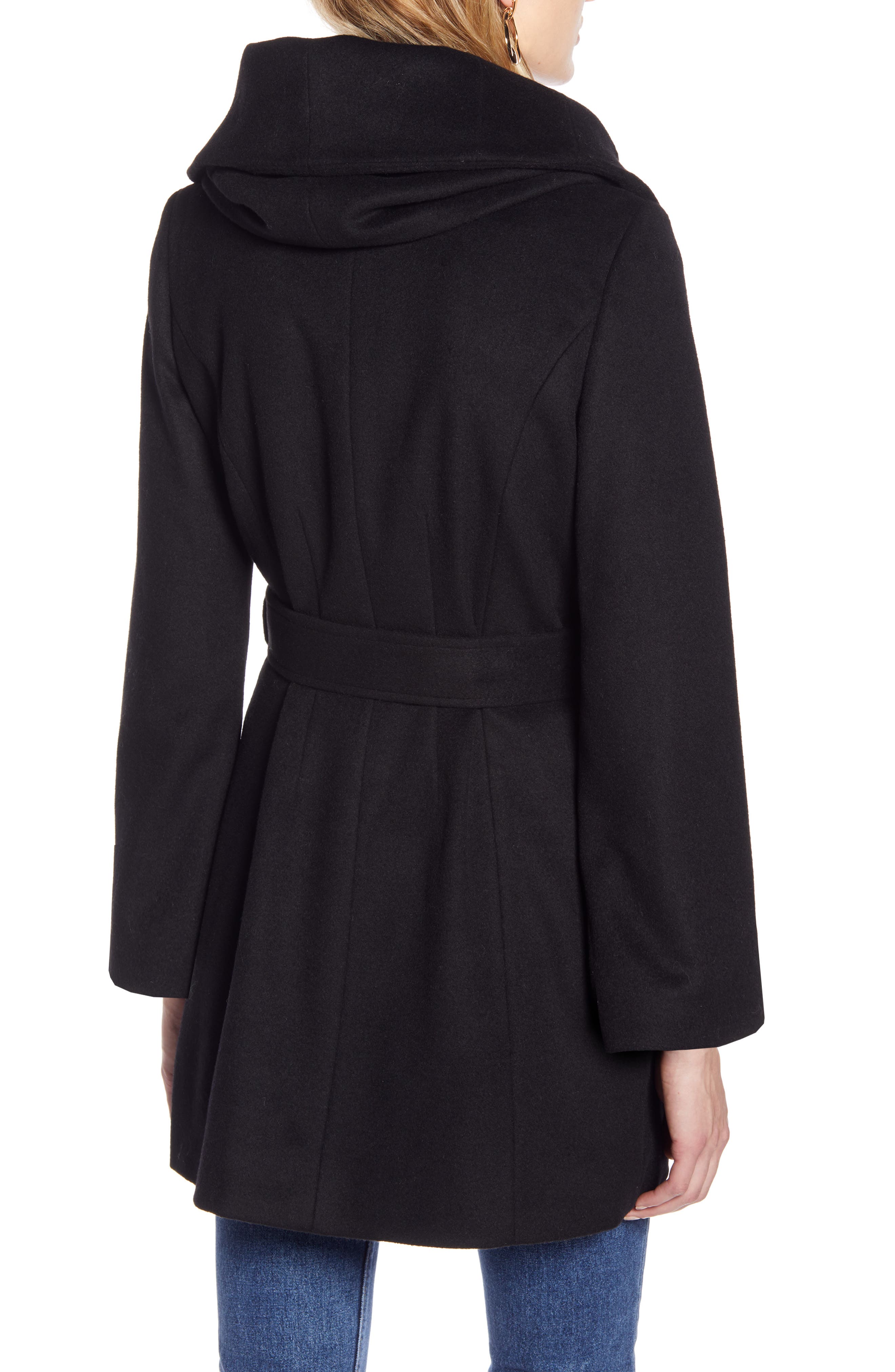Halogen® Wool Blend Wrap Coat | Nordstromrack