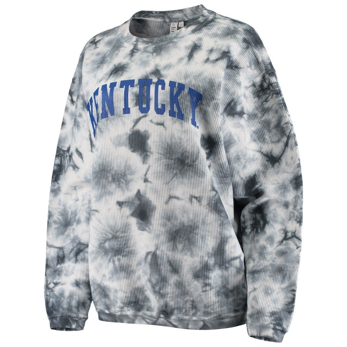 CHICKA-D Women's chicka-d White/Charcoal Kentucky Wildcats Tie Dye ...