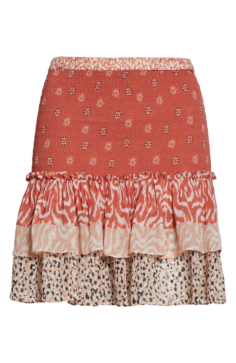 Dolan Eleanor Smocked Tiered Miniskirt | Nordstrom
