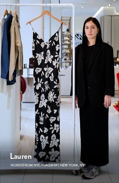 rag & bone Larissa Print Silk Blend Slipdress | Nordstromrack