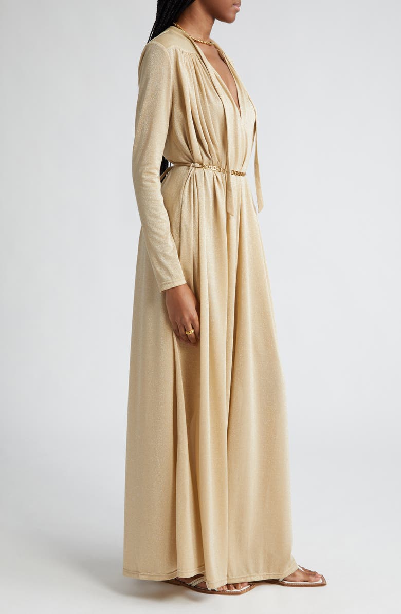 Zimmermann Matchmaker Metallic Long Sleeve Jersey Dress | Nordstromrack