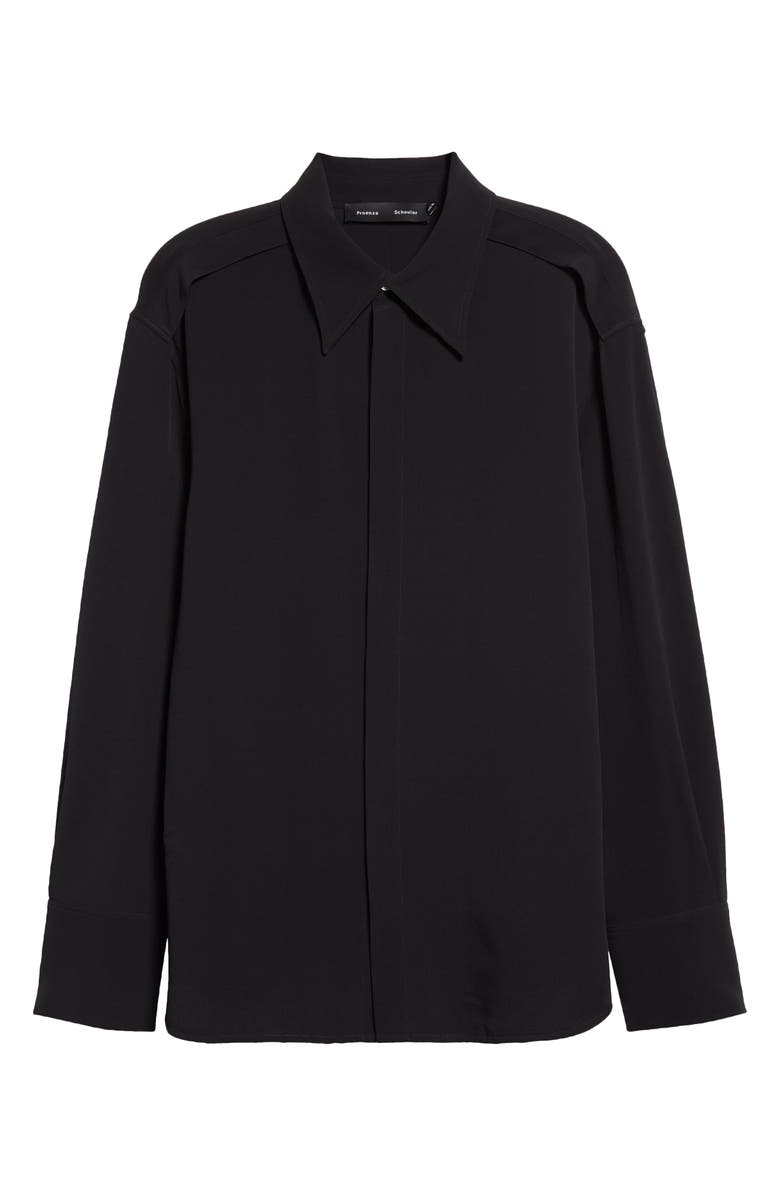 Proenza Schouler Long Sleeve Marocaine Crepe Shirt | Nordstromrack
