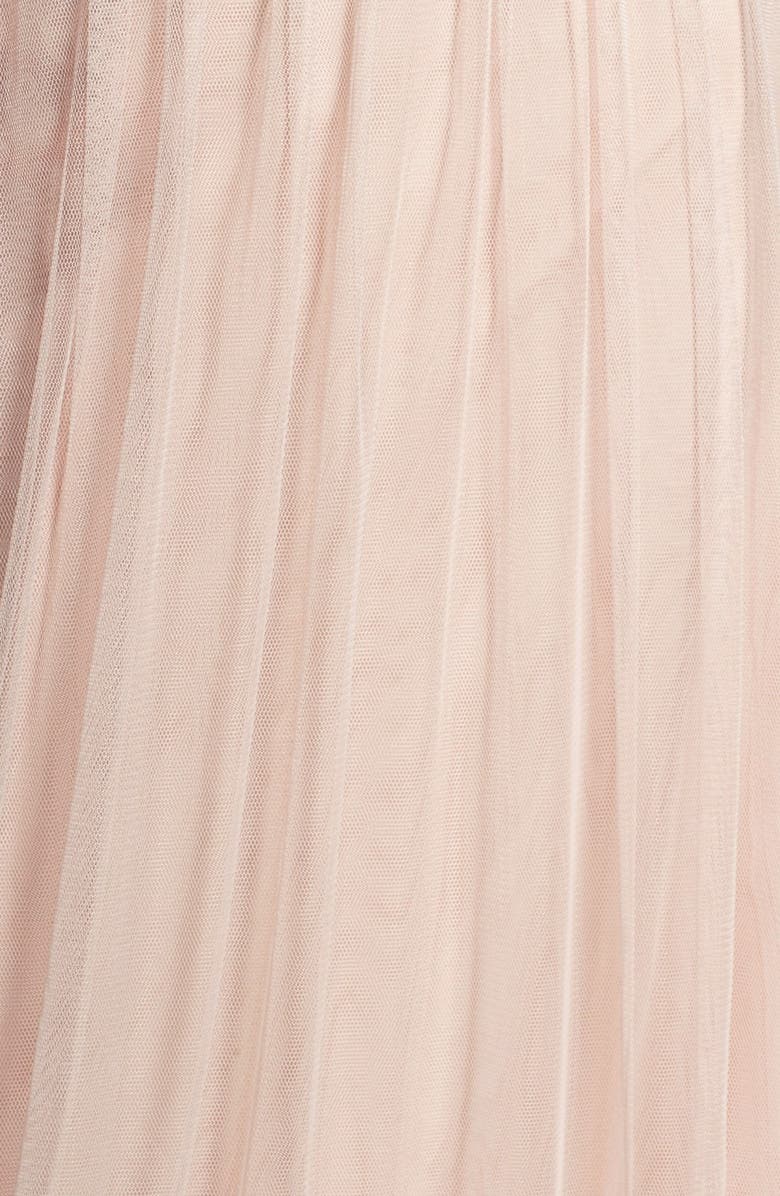 Hayley Paige Occasions Strapless Metallic Lace & Net Gown | Nordstrom