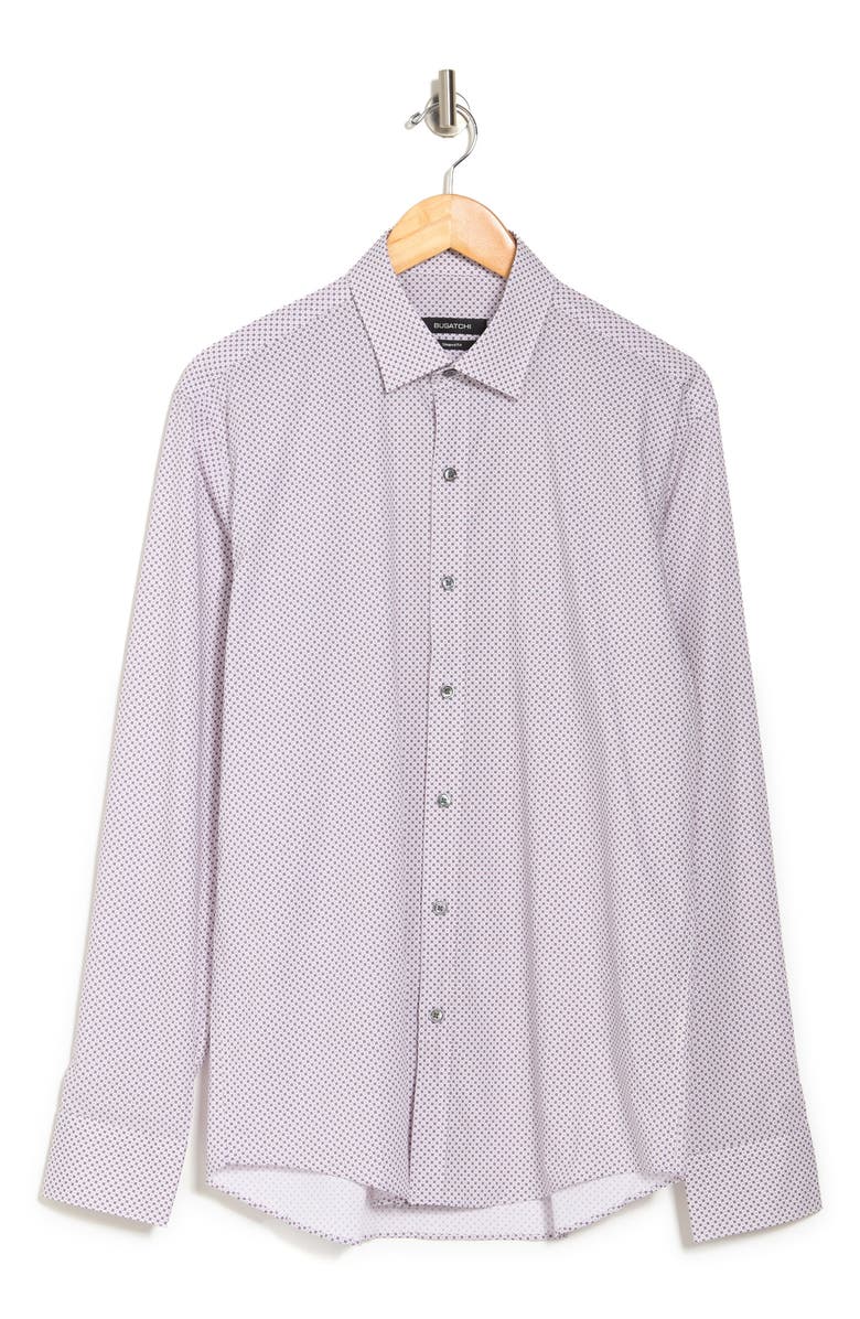 Bugatchi Abstract Geo Print Shaped Fit Shirt | Nordstromrack