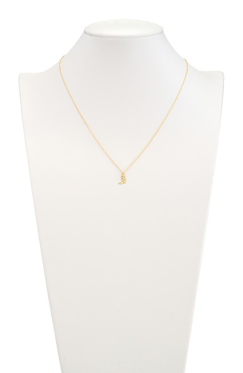 HAWLEY ST Mini Cowboy Boot Pendant Necklace | Nordstromrack