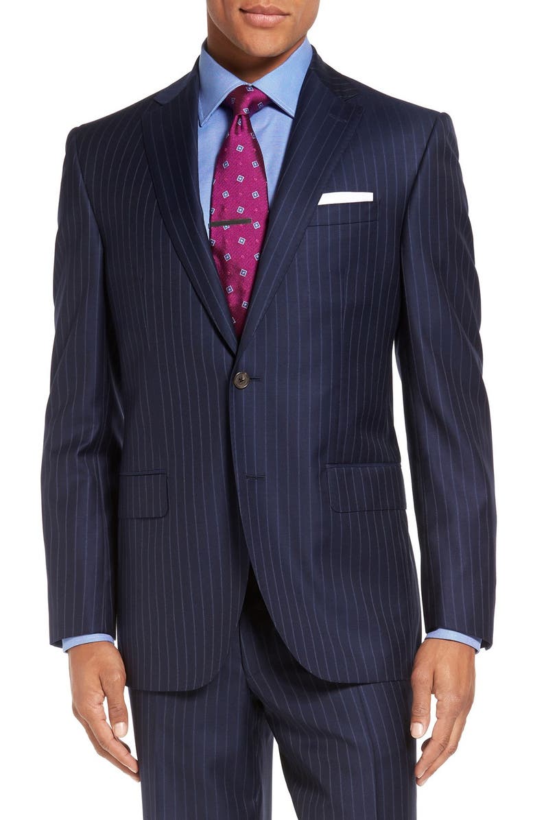 David Donahue 'Ryan' Classic Fit Pinstripe Wool Suit | Nordstrom