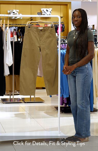 Madewell Darted Barrel Leg Pants | Nordstrom
