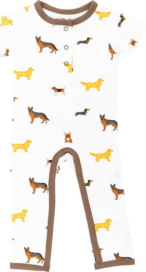 Kyte BABY Dog Short Sleeve Romper | Nordstromrack