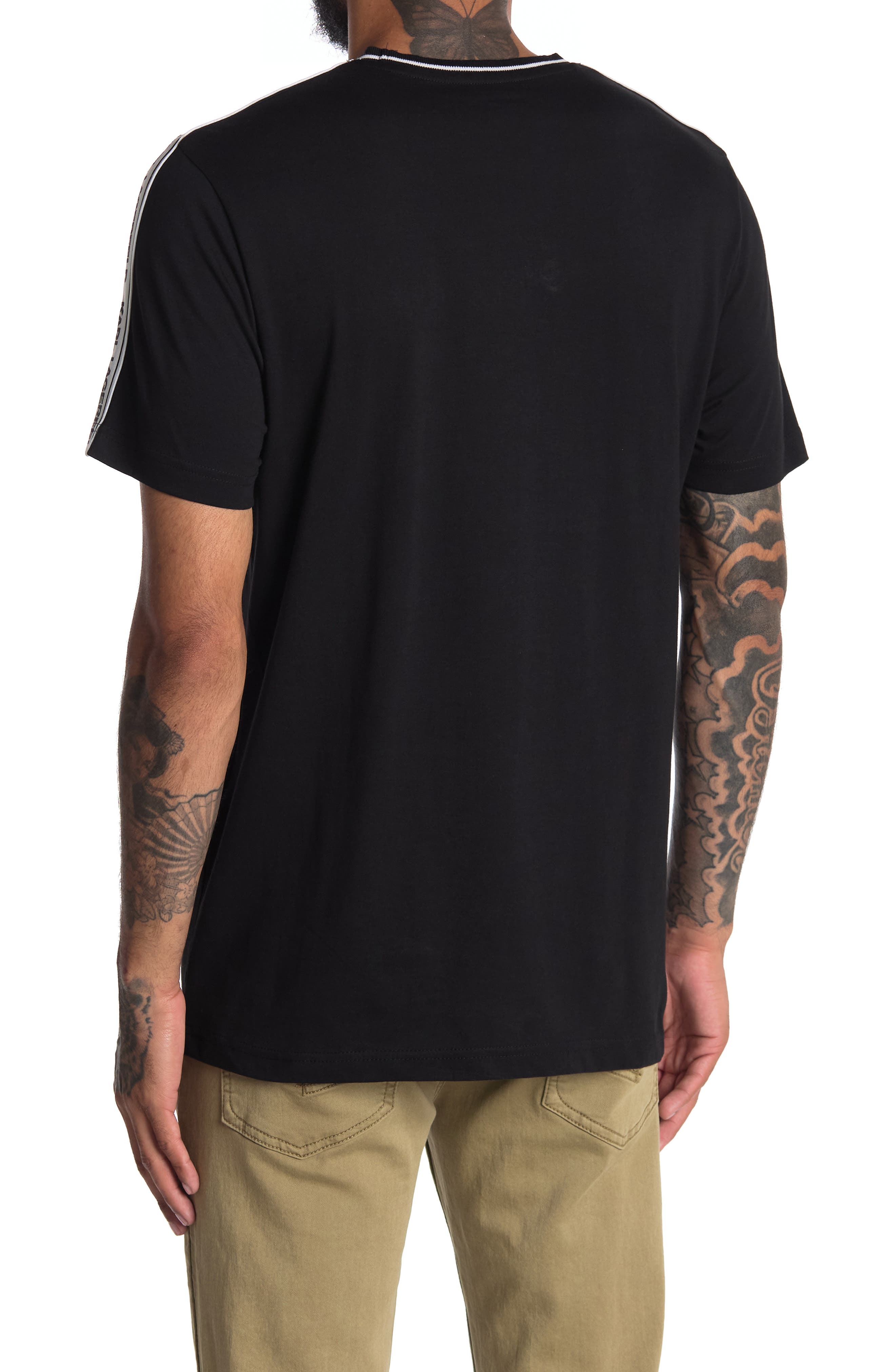KARL LAGERFELD PARIS Logo Tape Crew Neck T-Shirt | Nordstromrack