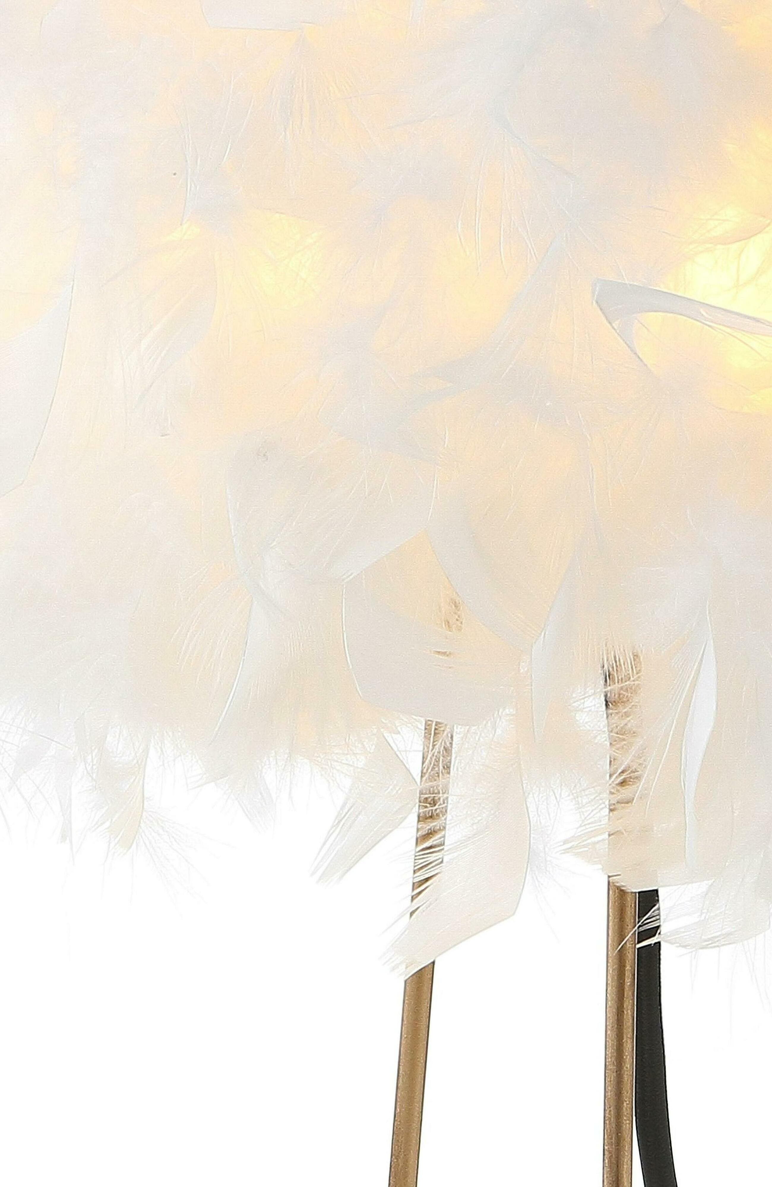 JONATHAN Y Stork Feather Metal LED Table Lamp | Nordstrom