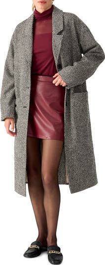 Sanctuary Myer Houndstooth Duster | Nordstrom