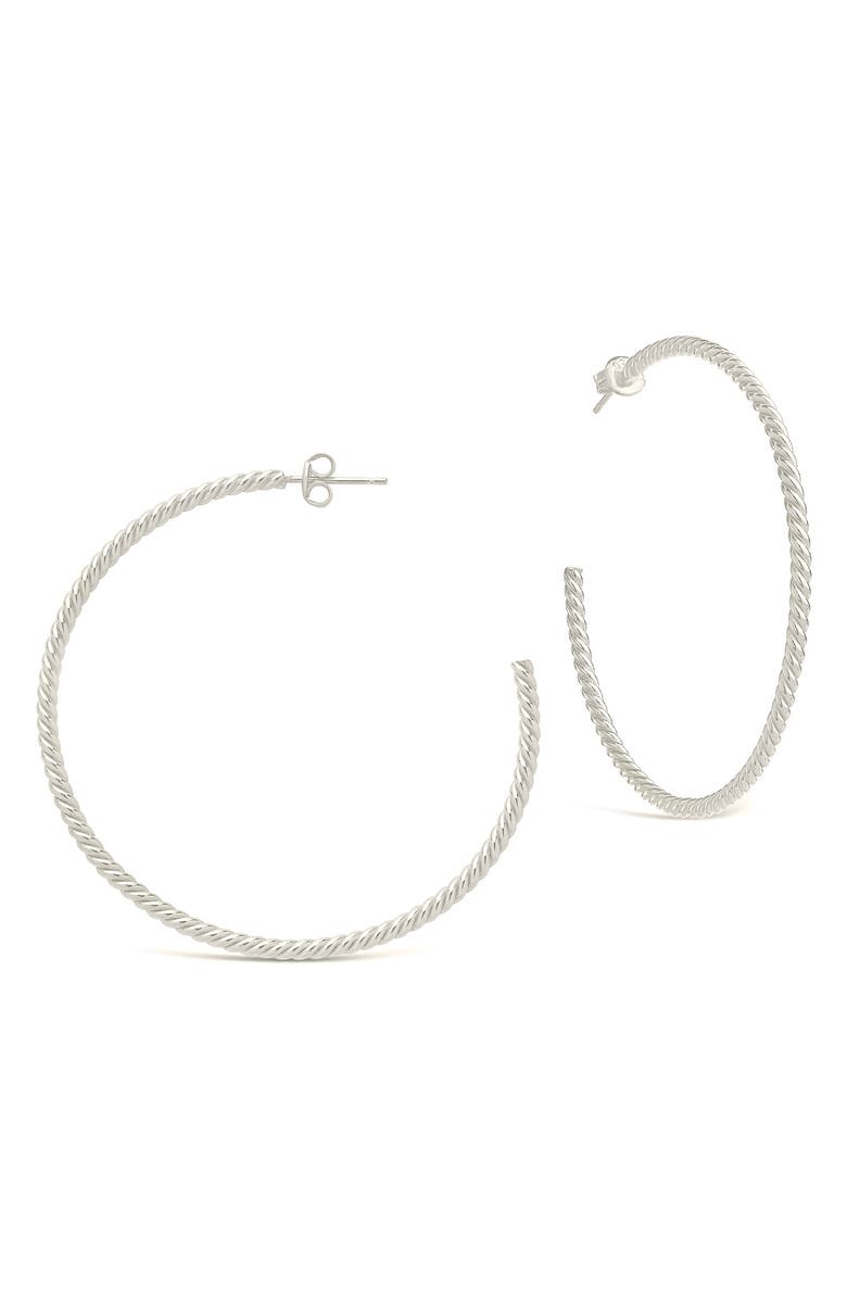 Sterling Forever Rope Twist Hoop Earrings | Nordstromrack