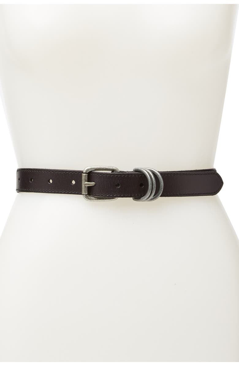 Frye 25mm Flat Panel Leather Belt | Nordstromrack