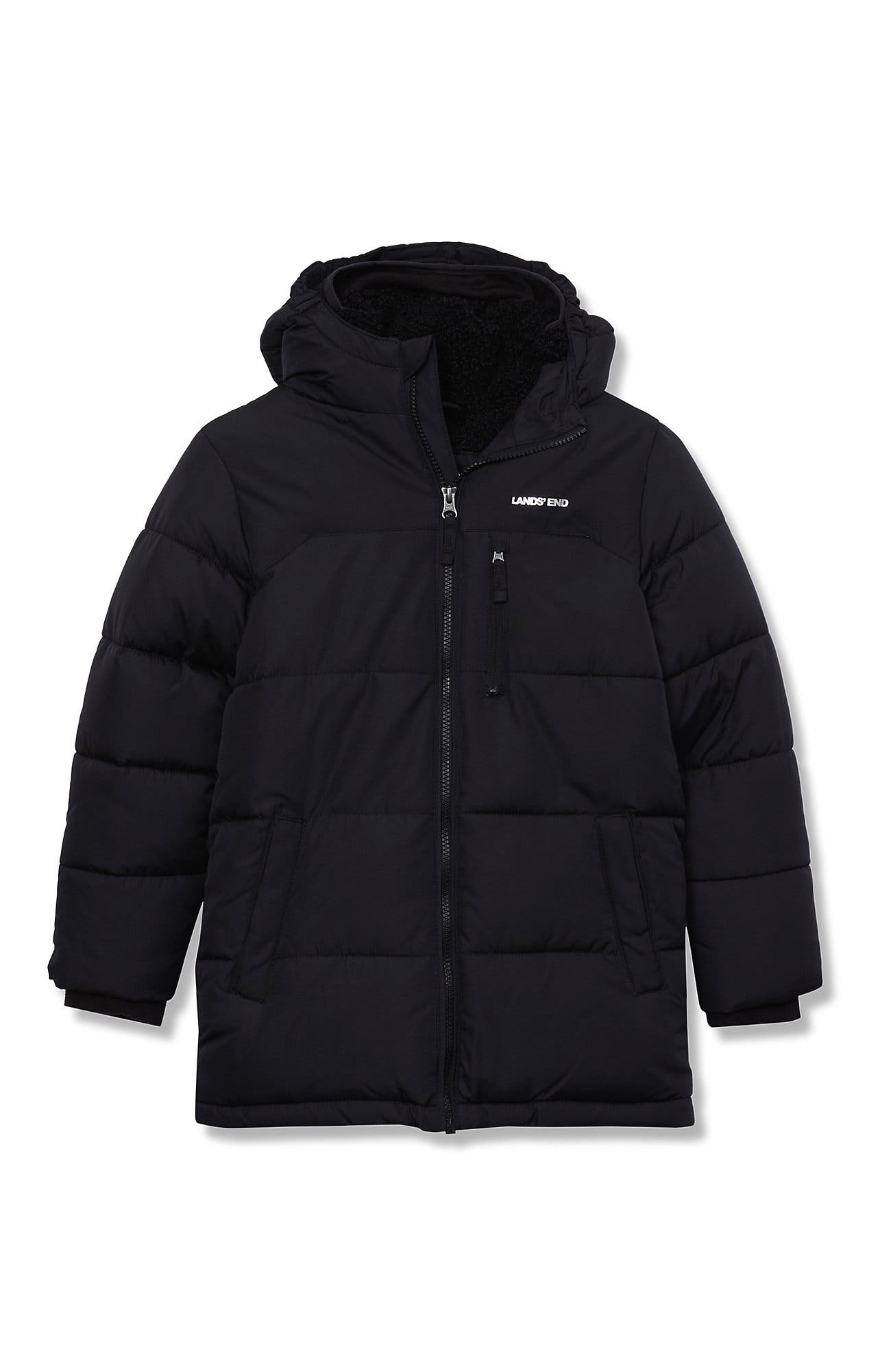 Lands' End Boys Water Resistant High Pile Lined Coat | Nordstrom