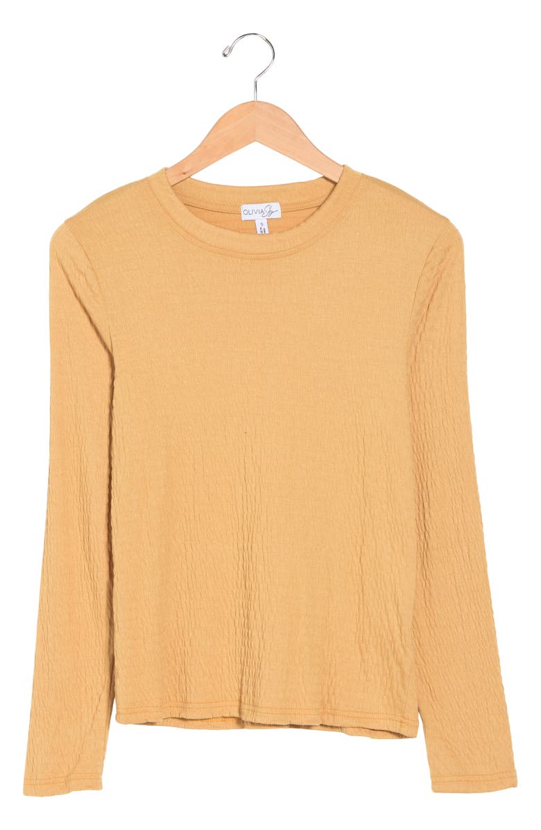Olivia Sky Textured Crew Neck Sweater | Nordstromrack