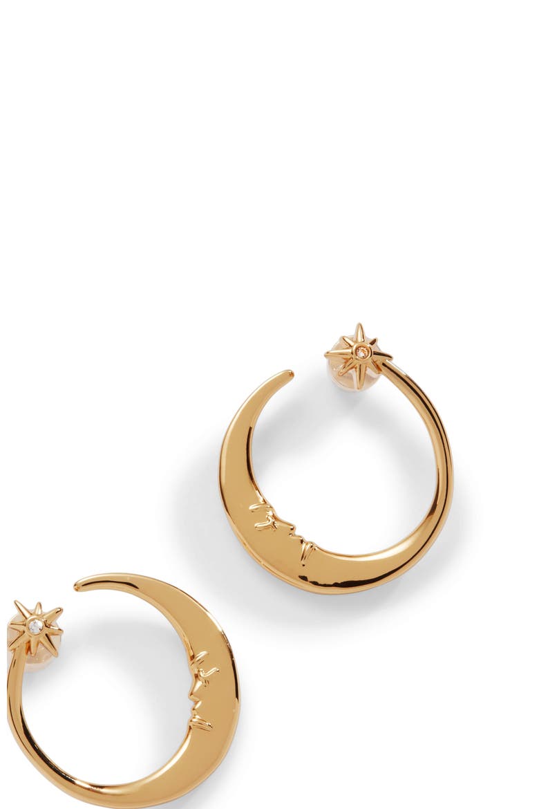 Crescent Moon Hoop Earrings (Women) | Nordstrom