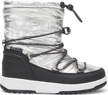 Moon Boot® Kids' Junior Metallic Waterproof Boot | Nordstrom