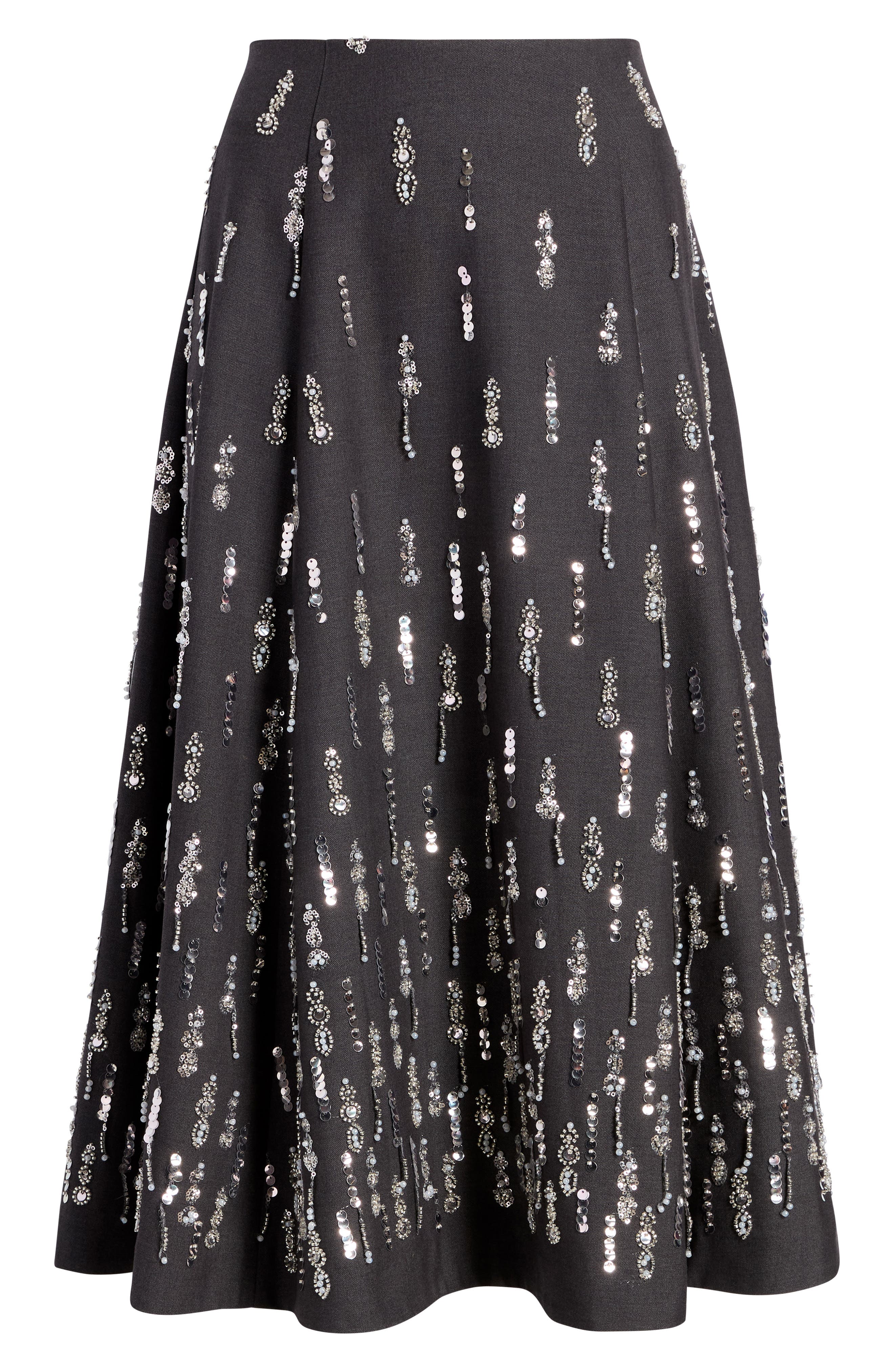 Cinq à Sept Selene Bead & Sequin Detail Skirt | Nordstromrack