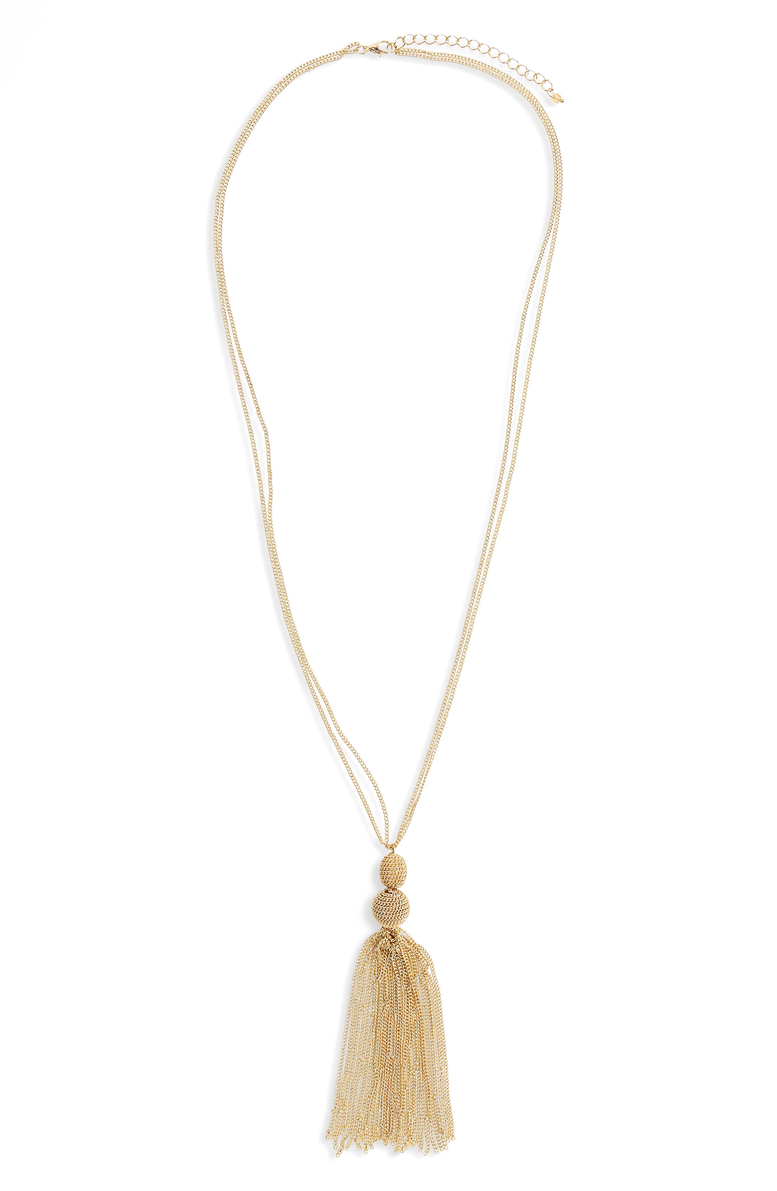 Panacea Chain Tassel Pendant Necklace | Nordstromrack