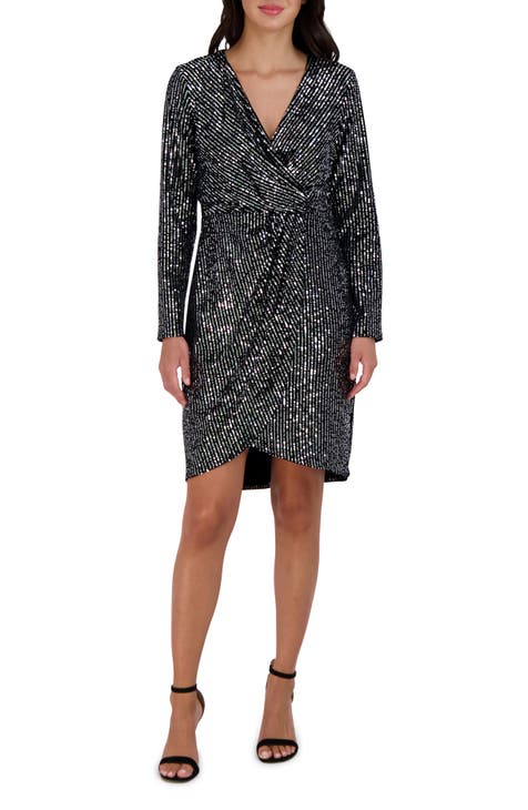 Sequin Wrap Dresses | Nordstrom Rack