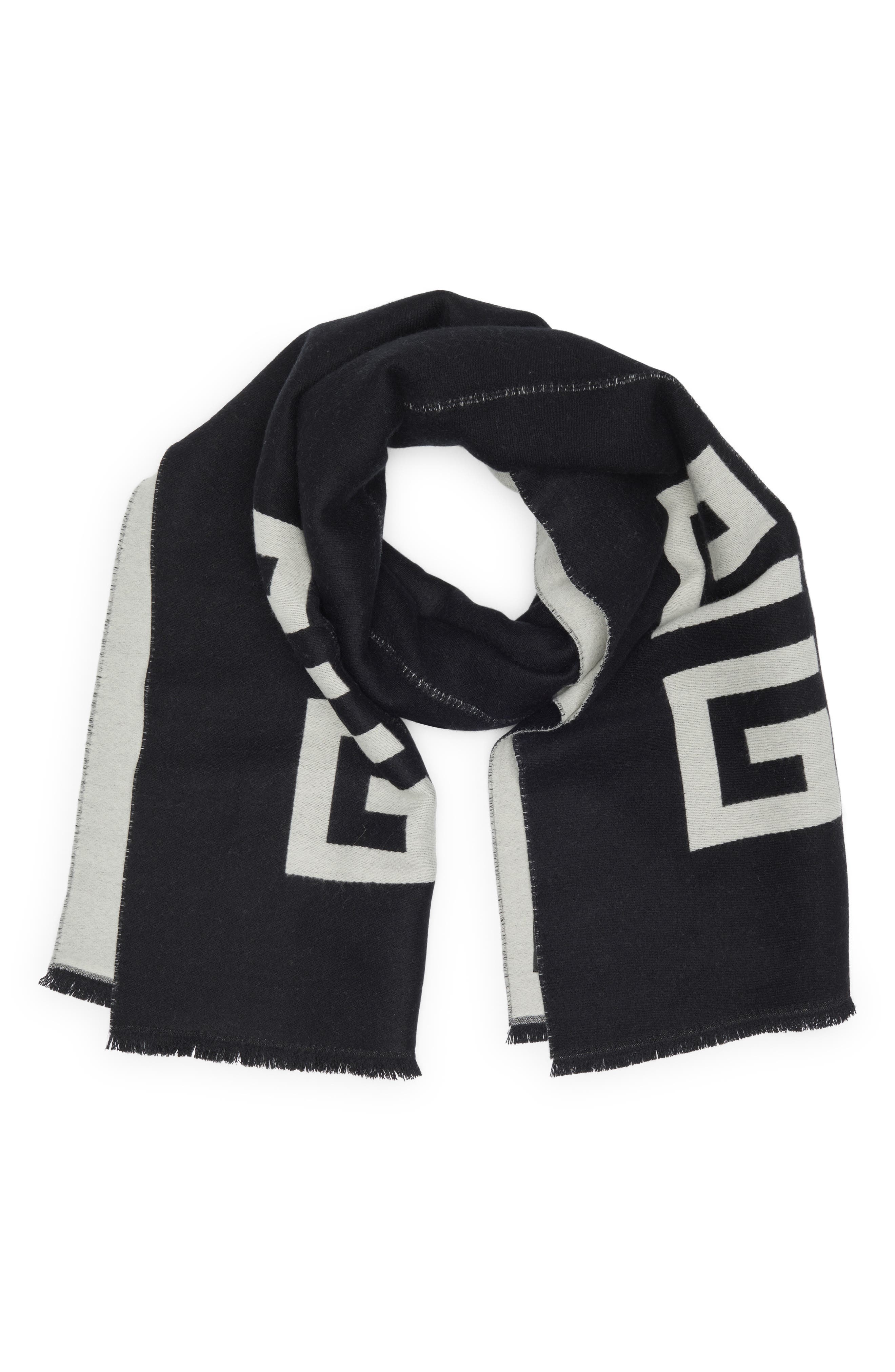 Givenchy Split Monogram Wool Oblong Scarf | Nordstromrack