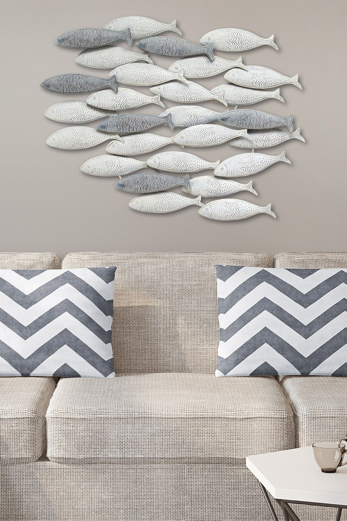 STRATTON HOME DECOR Grey School of Fish Wall Decor | Nordstromrack