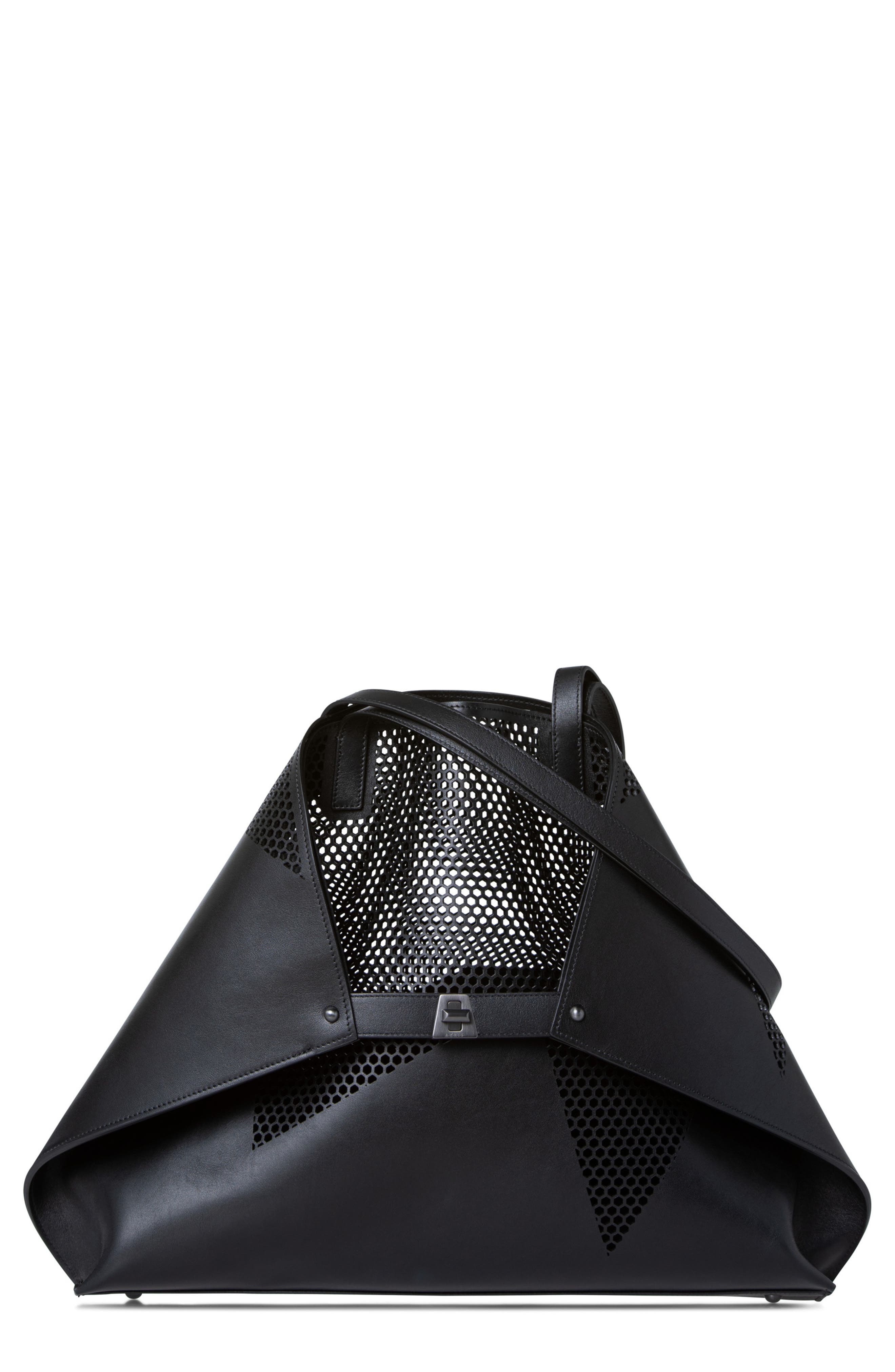 Akris Medium AI Kinderstern Laser Cut Leather Tote | Nordstrom