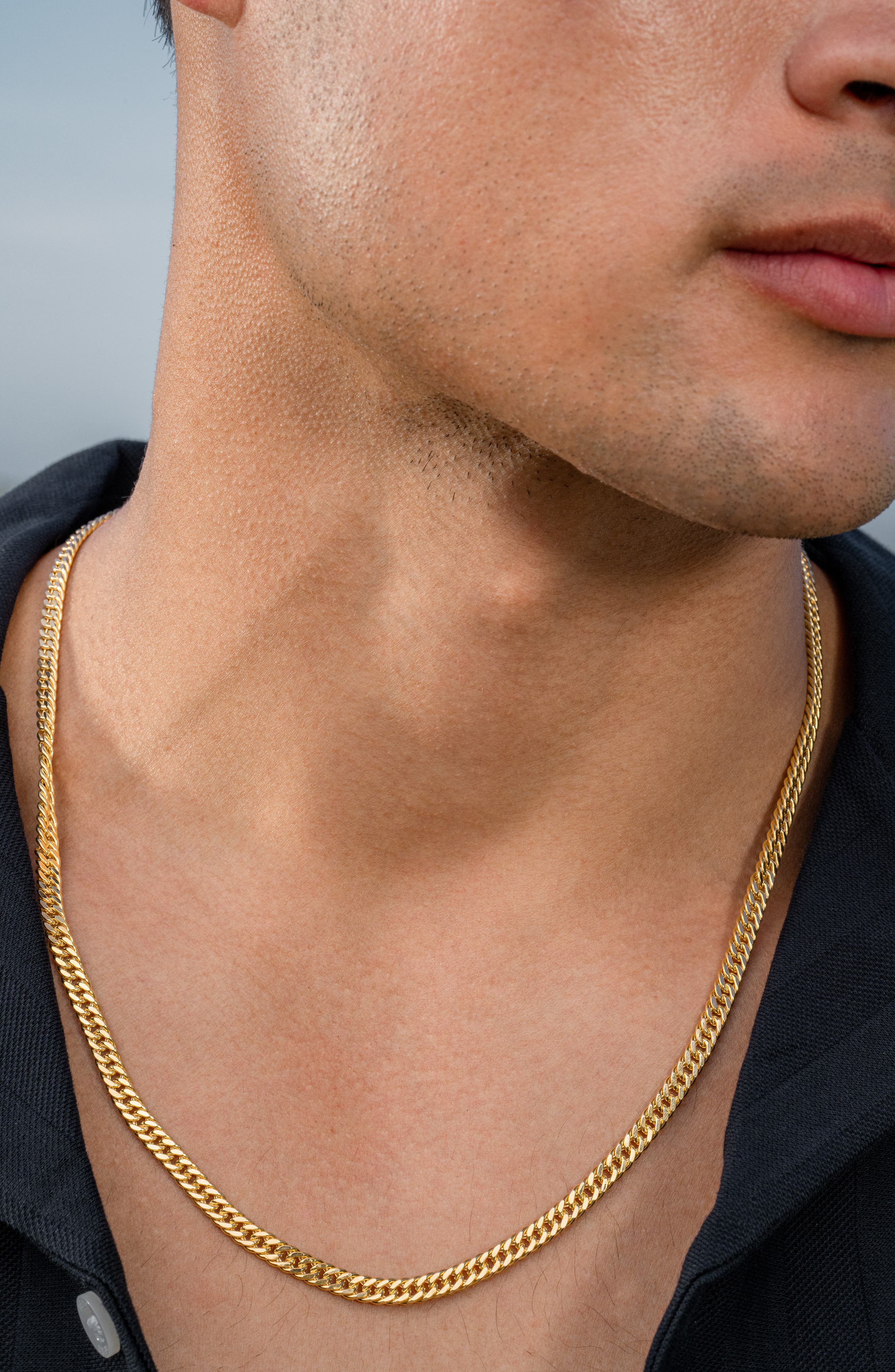Bony Levy Men's 14K Gold Curb Chain Necklace | Nordstrom