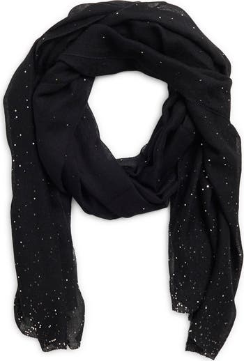 FERRAGAMO Estella Rhinestone Embellished Scarf | Nordstromrack