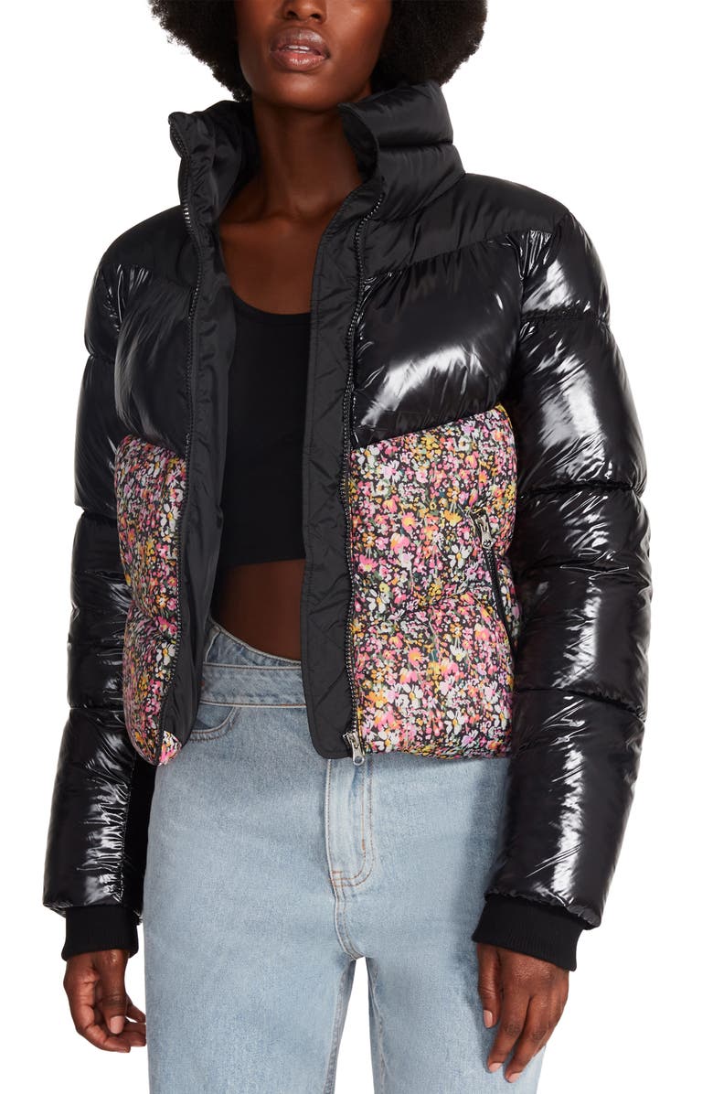 Steve Madden Ariana Floral Puffer Coat | Nordstromrack