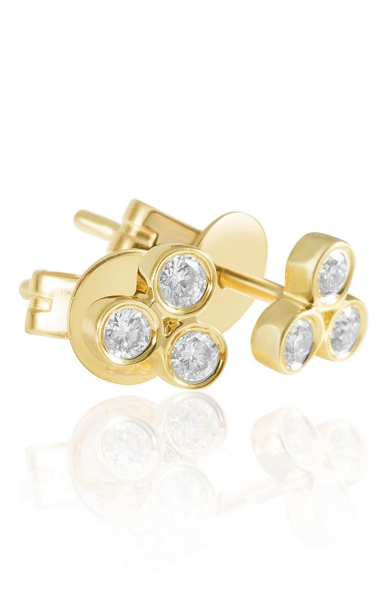 CENTRAL PARK 3-Stone Triangle Stud Earrings | Nordstromrack