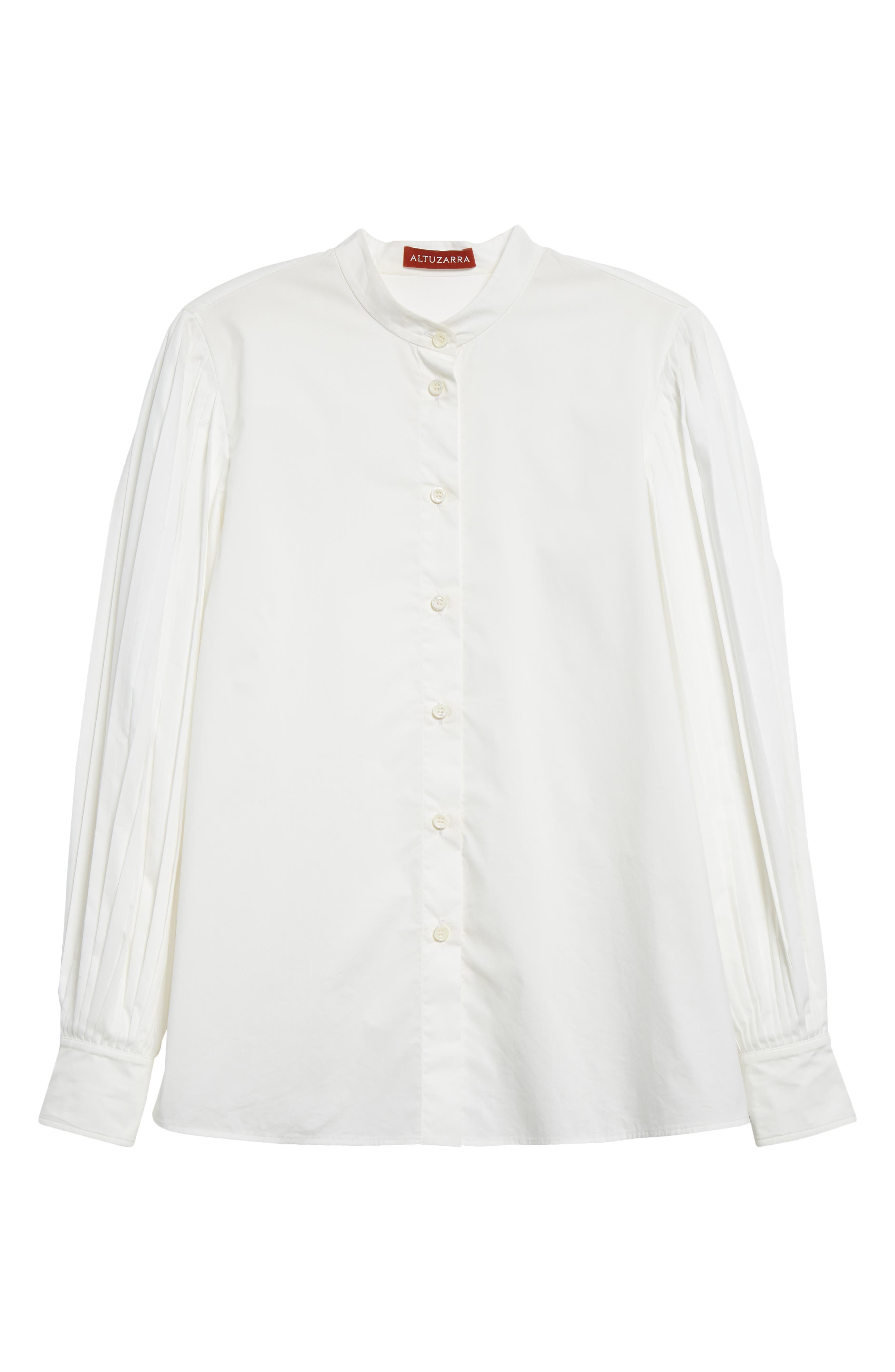 Altuzarra Patsy Bishop Sleeve Button-Up Shirt | Nordstrom