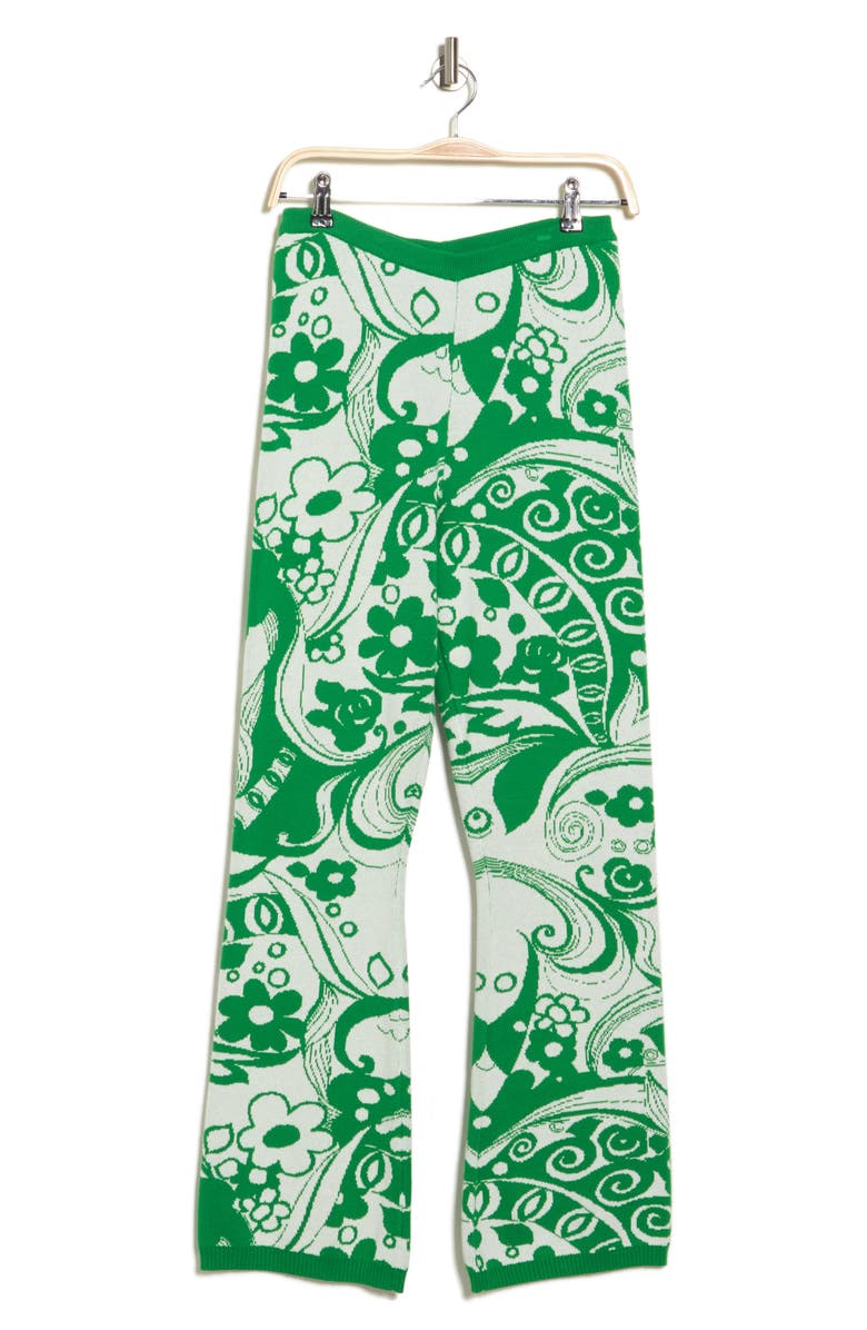 WAYF BRB Floral Swirl Cotton Blend Knit Pants | Nordstromrack