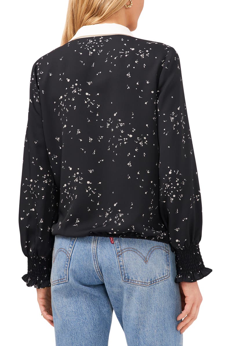 Vince Camuto Sporadic Stems Wrap Front Blouse | Nordstromrack