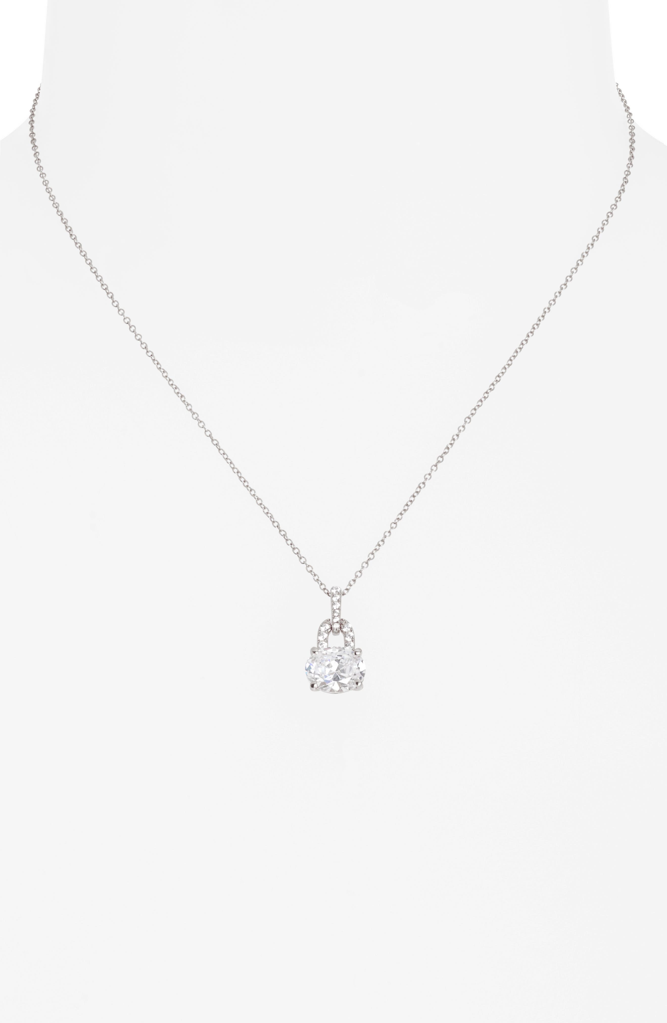 Nordstrom Delicate Cubic Zirconia Pendant Necklace | Nordstrom