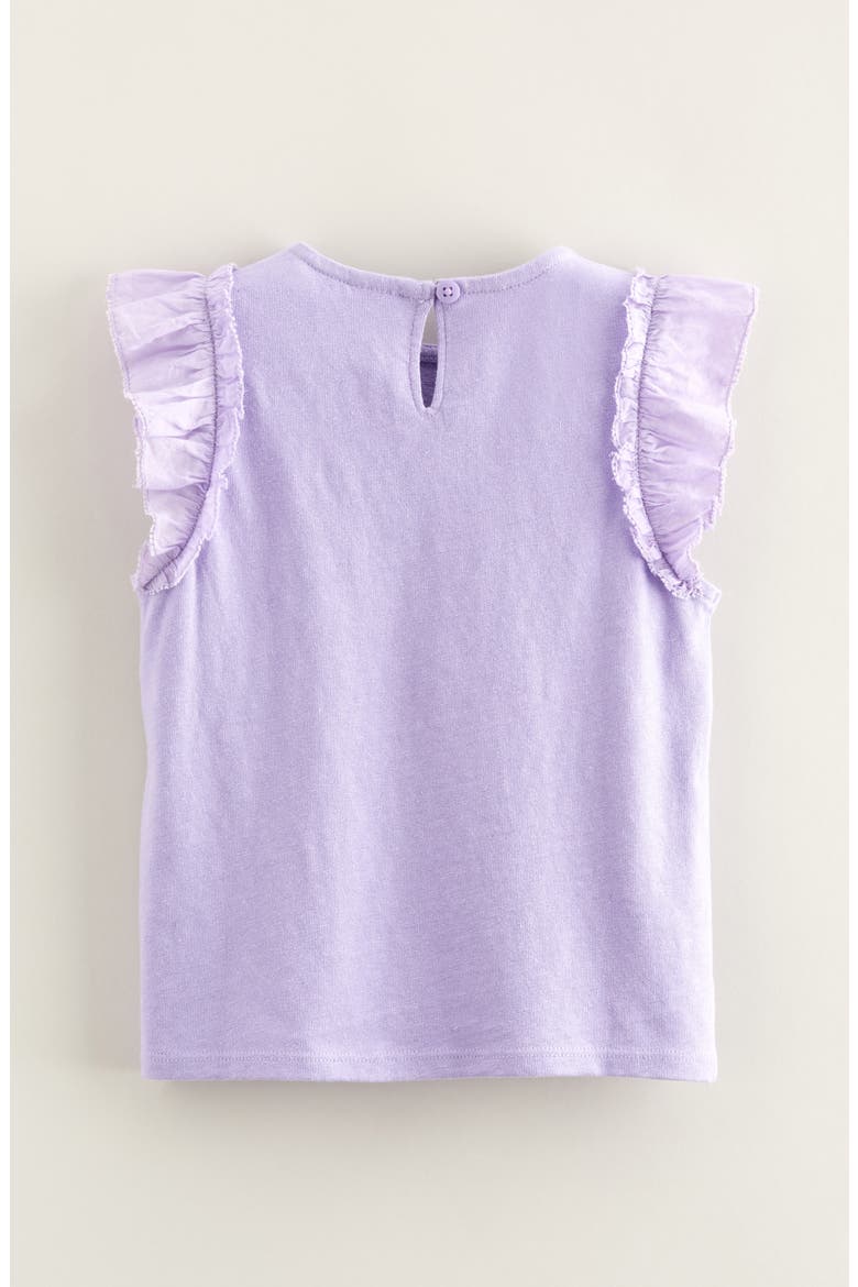 Nordstrom Kids' Ruffle Sleeve Cotton & Linen Top (Women) | Nordstromrack