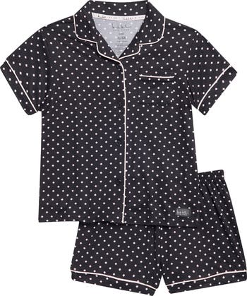 Nicole Miller Kids' Dot Two-Piece Peached Jersey Short Pajamas ...