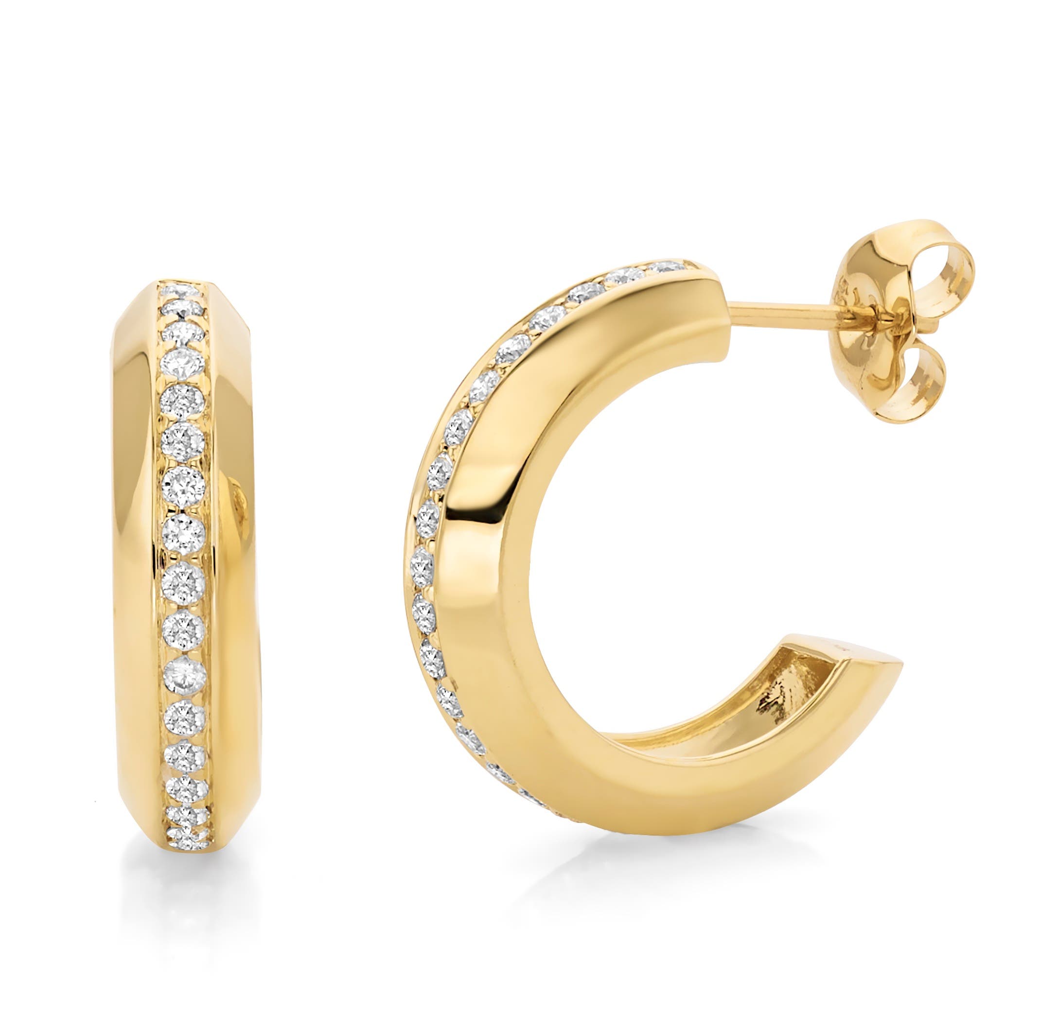 Michael M Large Pavé Orb Hoop Earrings | Nordstrom