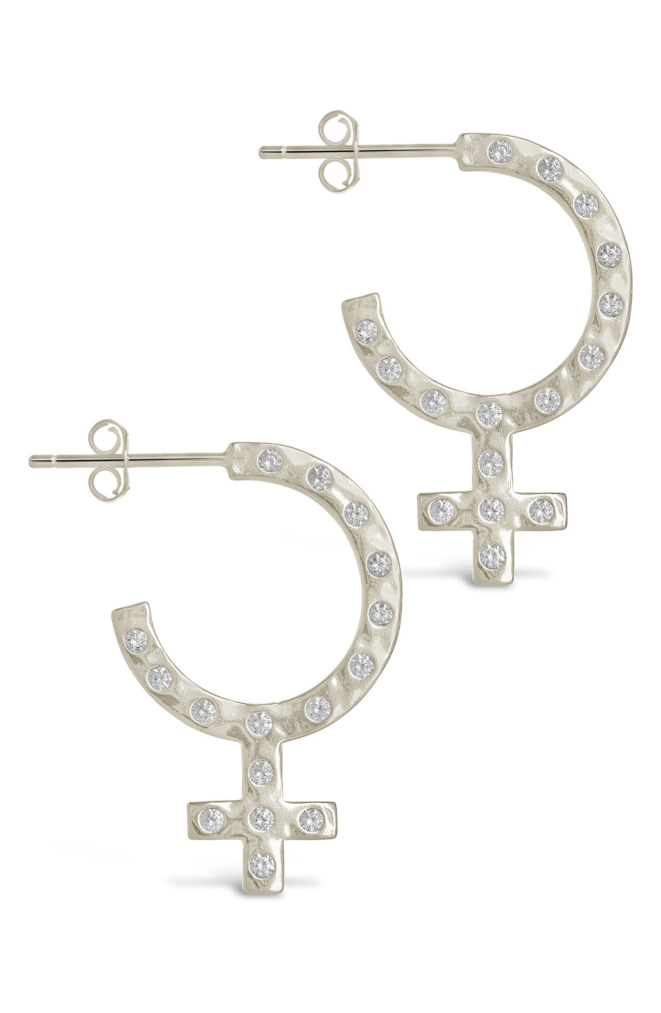 Sterling Forever CZ Symbol Drop Earrings | Nordstromrack