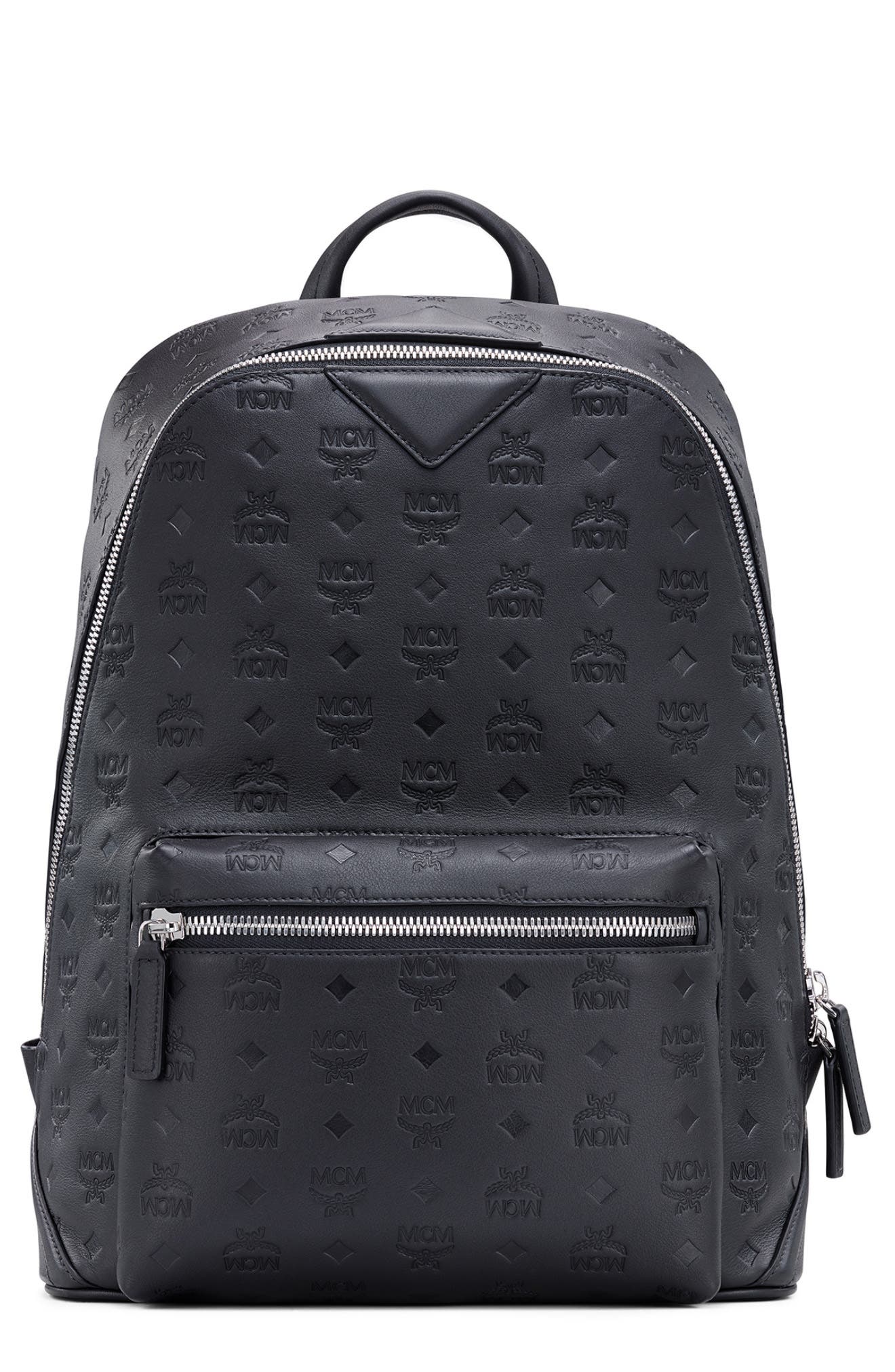 MCM Duke Embossed Leather Backpack | Nordstrom