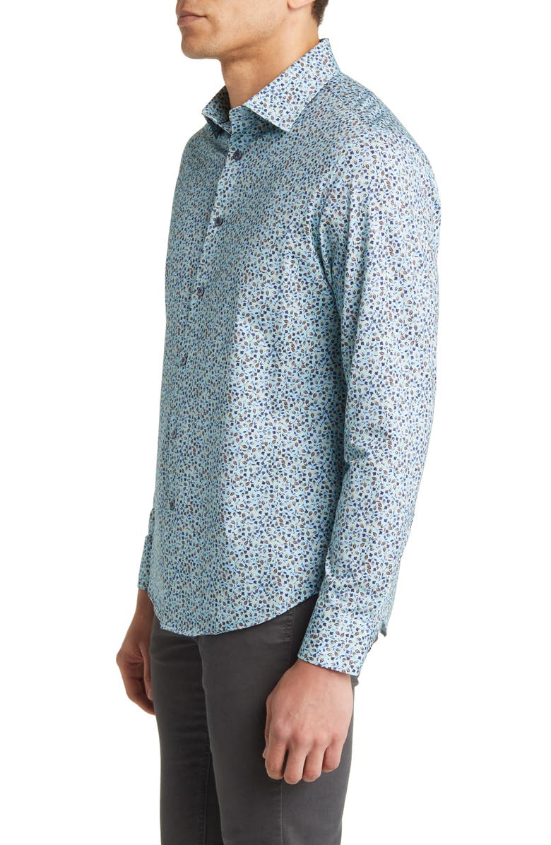 Bugatchi James OoohCotton® Floral Button-Up Shirt | Nordstromrack
