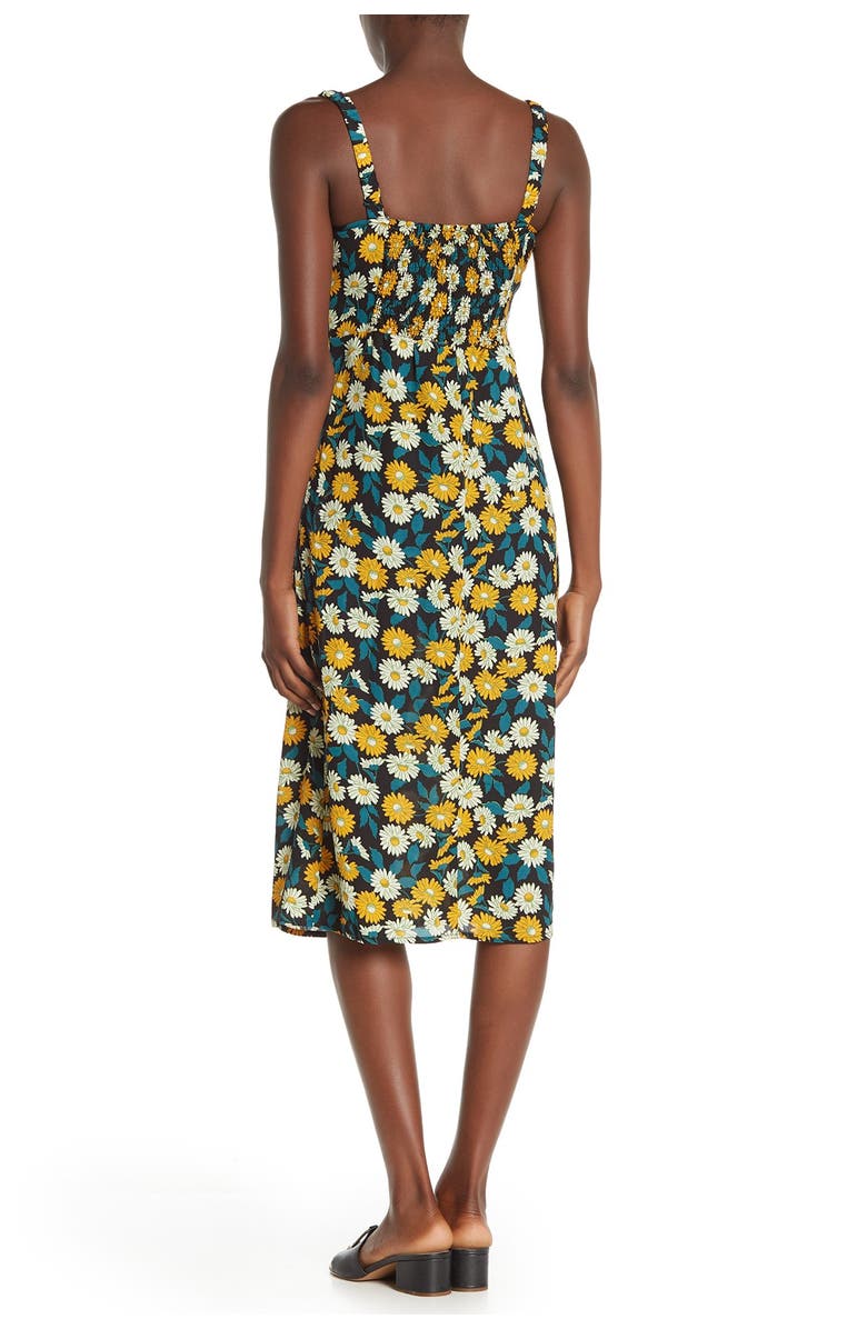 MELLODAY Floral Bustier Midi Dress | Nordstromrack