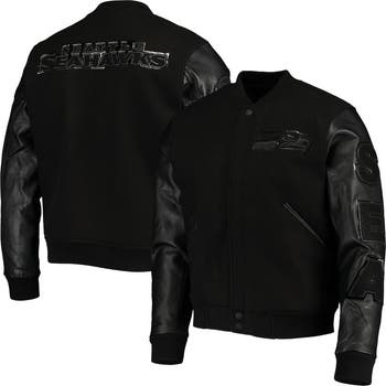 PRO STANDARD Men's Pro Standard Black Seattle Seahawks Full-Zip Varsity ...