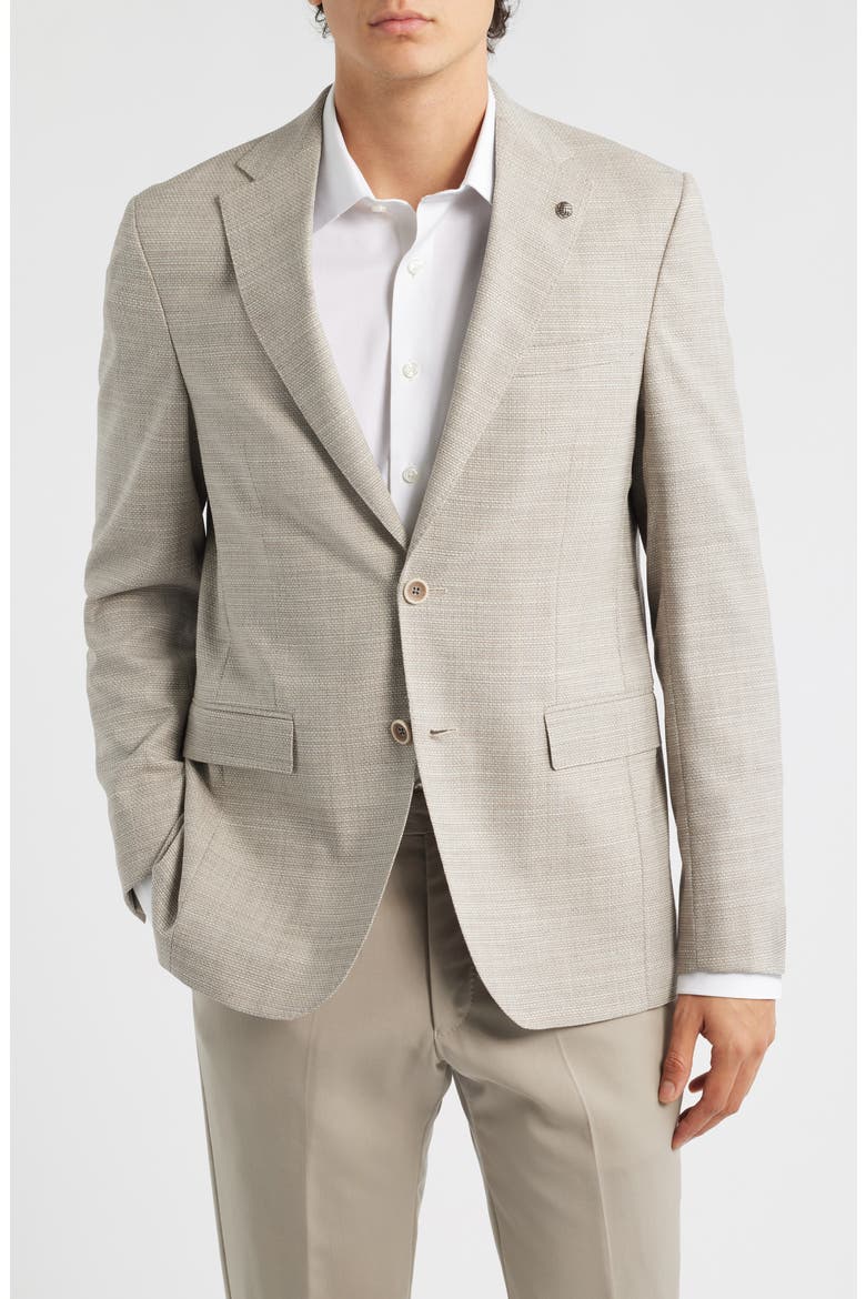 Midland Sand Textured Wool & Silk Sport Coat (Men) | Nordstromrack