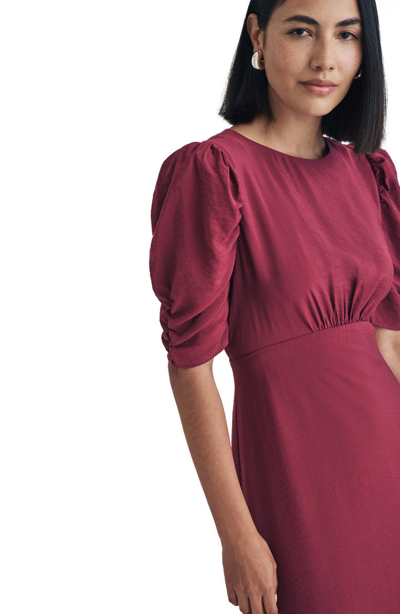 Nobody's Child Evie Puff Elbow Sleeve Midi Dress | Nordstromrack